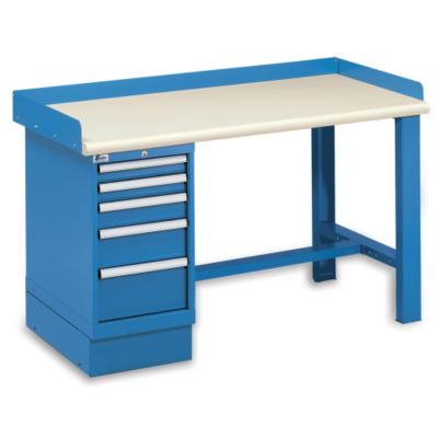 Lista Pedestal Workbench – Narrow-body 5-drawer Pedestal – 60×30″ Top ...