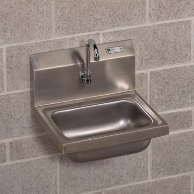 John Boos Wall-mount Sink – 17x15x12-3/4″ – With Automatic Faucet ...
