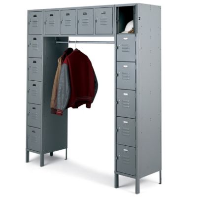 Penco 16-person Locker – 12x18x12″ – Set-up – Gray | Wikizio
