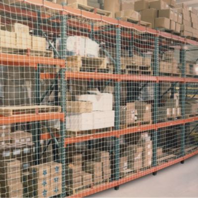 Carron Net 2500-lb. Load Rating, 4a Square Mesh Pallet Rack Netting ...