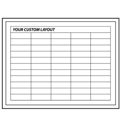 Relius Solutions Custom Dry Erase Planning Board – Melamine Surface – 2 ...