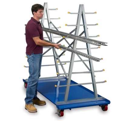 Vestil Mobile Horizontal Bar Rack – 72x36x66″ – Blue | Chattags