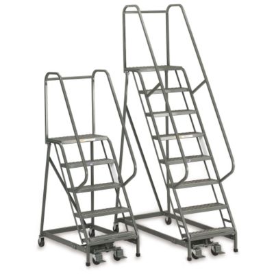Ega 60-degree Standard Slope Ladders – 15 Steps – With Handrails – 20 ...