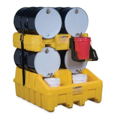 Justrite Drum Cradle System – Stack Module – 48x46x12″ – Yellow ...