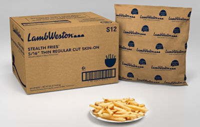 Lamb Weston® Stealth Fries® 5/16" Thin Regular Cut Skin-On| Lamb Weston®