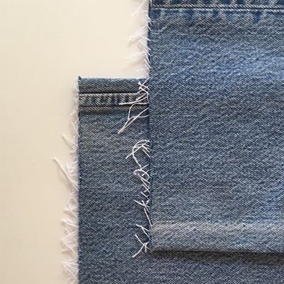 How Create a Raw Hem - Frayed Hem Jeans DIY | Off The Cuff