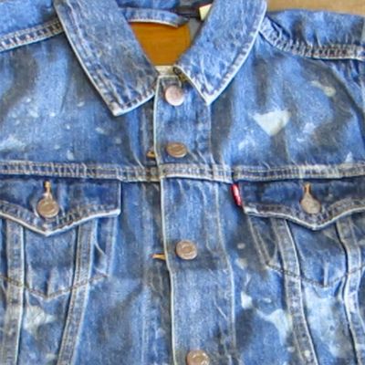 How to Bleach a Denim Jacket - DIY Tutorial | Off The Cuff
