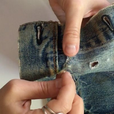 How to Darn A Hole | Off The Cuff