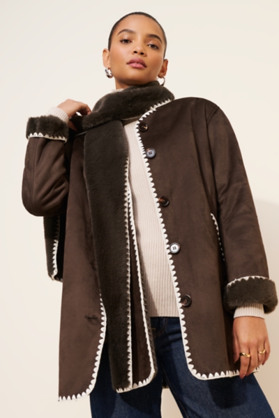 Shearling Scarf Jacket | Nuuly