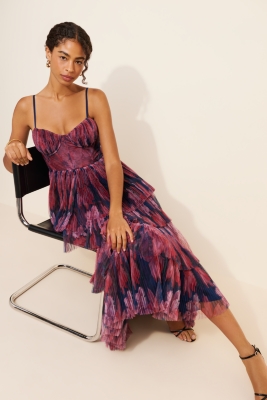 Tulle Print Maxi Dress | Nuuly