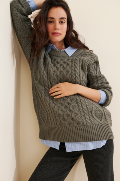 Maternity Cable Knit Sweater | Nuuly