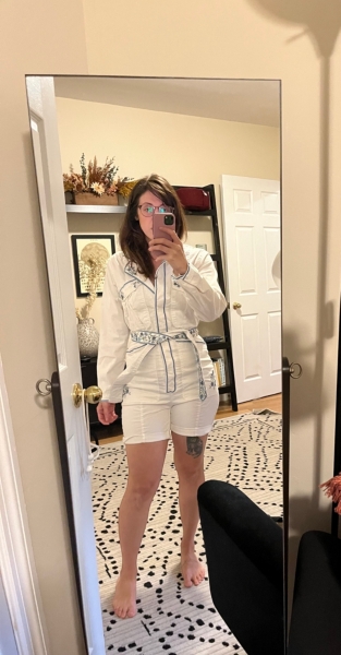 Sweet Embroidered Coveralls | Nuuly Rent