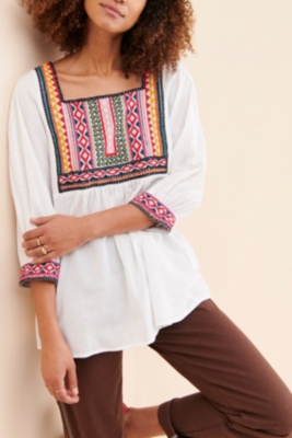 Abigail Embroidered Tunic | Nuuly