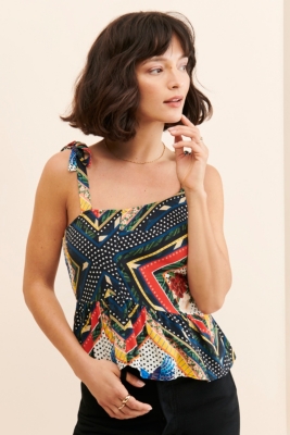 Farm Rio Carmen Peplum Blouse | Nuuly