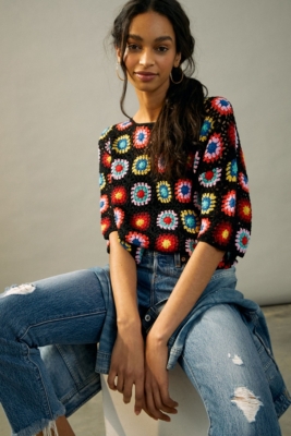 Magda Crochet Sweater | Nuuly