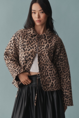 Leopard Quilted Jacket | Nuuly