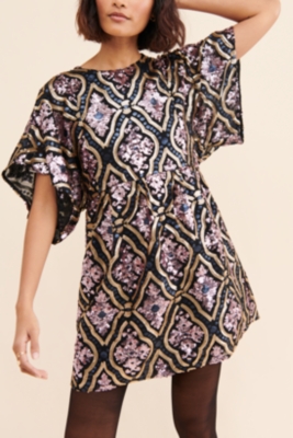 Amalia Sequined Tunic Dress | Nuuly