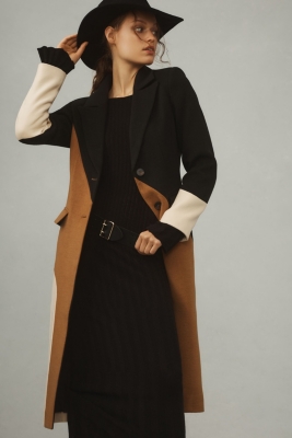 Wavy Colorblock Coat | Nuuly