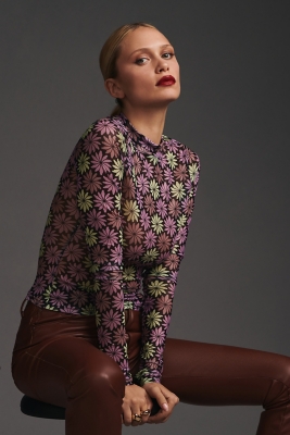 High Neck Mesh Top | Nuuly