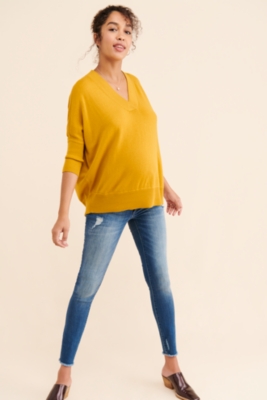 Maternity Emma Distressed Skinny Jeans | Nuuly