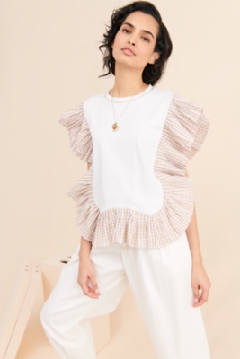 Gingham Ruffle Top | Nuuly