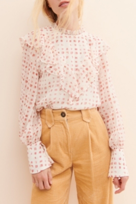 Ruffled Gingham Blouse | Nuuly