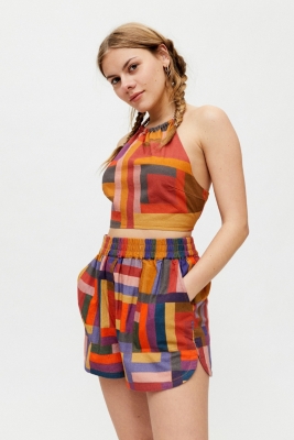 Maybelle Patchwork Short | Nuuly