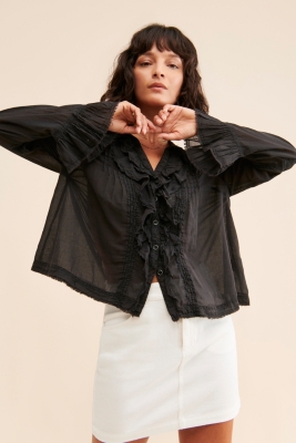 Savannah Ruffle Buttondown | Nuuly