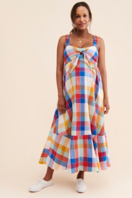 Maternity Scarlet Plaid Dress | Nuuly