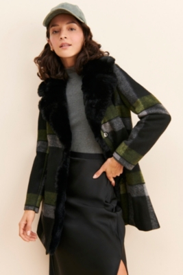 Ada Plaid Coat | Nuuly