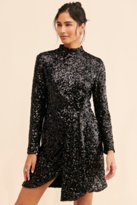 high neck sequin mini dress | Dresses Images 2025