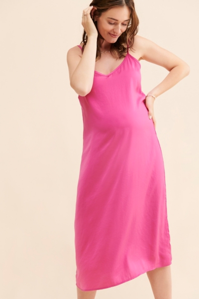 Maternity Satin Slip Dress | Nuuly
