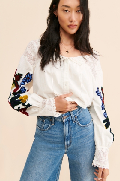 Meadows Embroidered Top | Nuuly