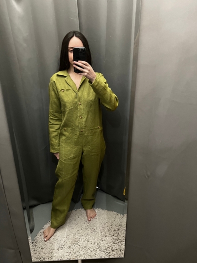 Linen Utility Coverall | Nuuly Rent