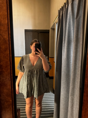 Vero Shapeless V-Neck Mini Dress | Nuuly