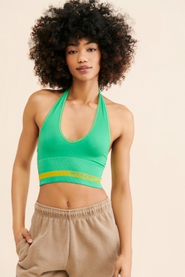 Logo Ribbed Halter | Nuuly