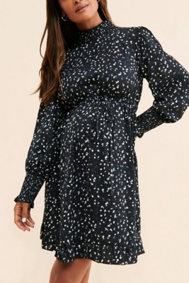 Maternity Mock Neck Mini Dress | Nuuly