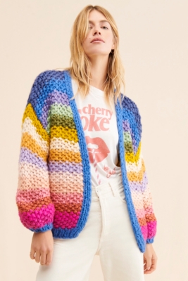 Rosa Rainbow Cardigan | Nuuly