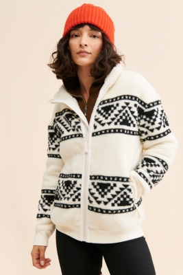 Geometric Zip-Up Jacket | Nuuly