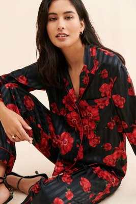 Satin Jacquard Pj Shirt | Nuuly