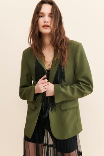 Arthur Oversized Fringe Blazer | Nuuly