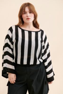 Wide-Sleeve Striped Sweater | Nuuly