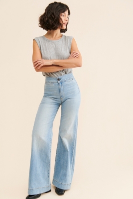 Brighton High-Rise Wide Leg Jeans | Nuuly