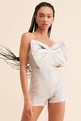 Astra Bow-Front Romper | Nuuly