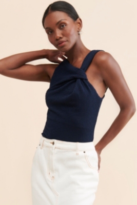 Twist Neck Structured Tank | Nuuly