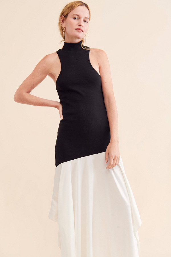 Mock Neck Twofer Dress | Nuuly Mock Neck Twofer Dress | Nuuly
