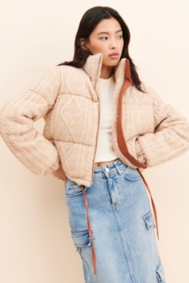 Cable Knit Puffer | Nuuly