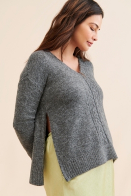 Maternity Cara Cable Knit Nursing Sweater | Nuuly