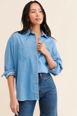 Denim Lightweight Button-Down Shirt | Nuuly