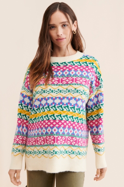 Maternity Annie Fair Isle Tunic | Nuuly